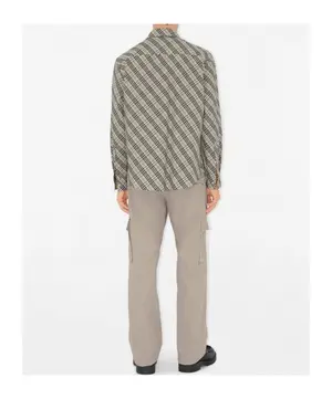 Burberry Long Sleeved Check Detailed Shirt