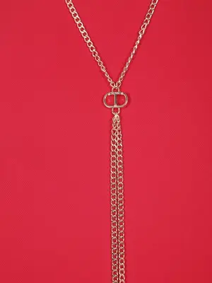TWINSET A-line Sleeveless Zipped Dress With Removable Chain Detail