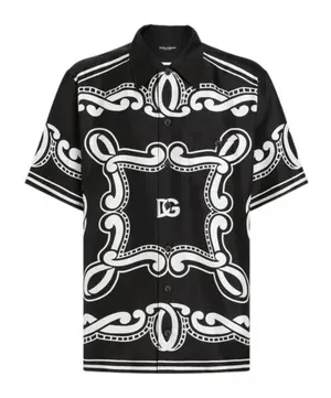 Dolce & Gabbana Dolce Gabbana Bandanna Printed Short-sleeved Shirt
