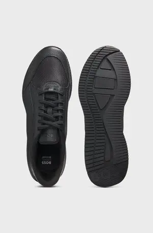 Hugo Boss Boss Monogram Jacquard Sneakers - Black