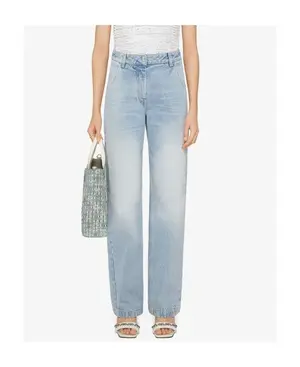 Givenchy Oversized Boyfriend Jeans In Light Wash Denim - Light Blue