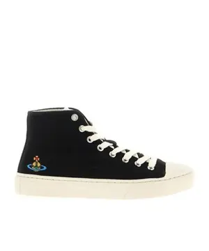 VIVIENNE WESTWOOD High-top Sneakers With Embroidered Orb Logo