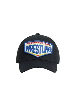 Dsquared2 Logo Patch Baseball Cap - Black