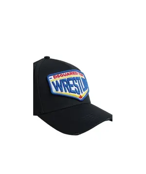 Dsquared2 Logo Patch Baseball Cap - Black