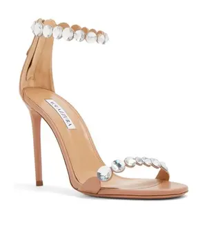 AQUAZZURA Maxi Tequila Embellished Stiletto Sandals - Multicolor