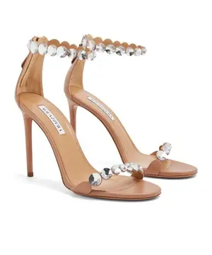 AQUAZZURA Maxi Tequila Embellished Stiletto Sandals - Multicolor