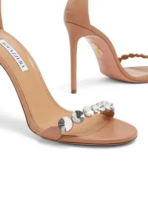 AQUAZZURA Maxi Tequila Embellished Stiletto Sandals - Multicolor