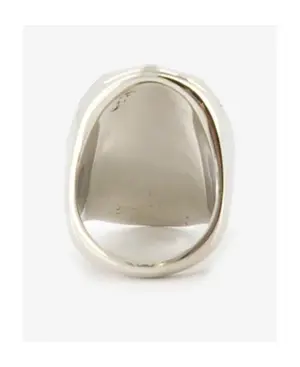 Alexander McQueen Logo Engraved Signet Ring