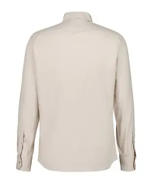 Brunello Cucinelli Collared Long-sleeve Shirt - Light Beige