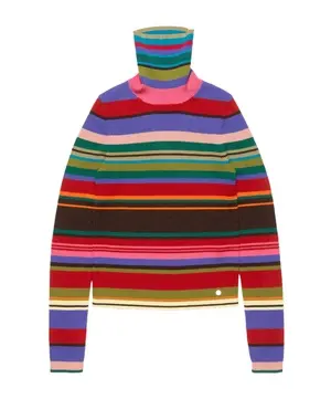 Acne Studios Striped Pattern Turtleneck Sweater - Multi-color