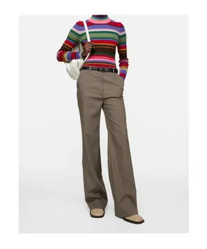 Acne Studios Striped Pattern Turtleneck Sweater - Multi-color