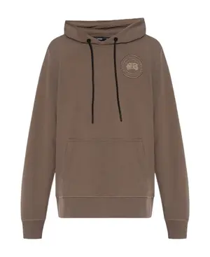 Canada Goose Embroidered Logo Cotton Hoodie