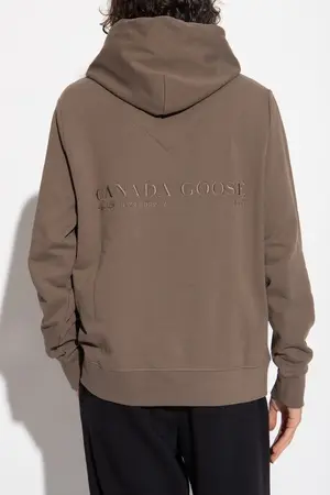 Canada Goose Embroidered Logo Cotton Hoodie