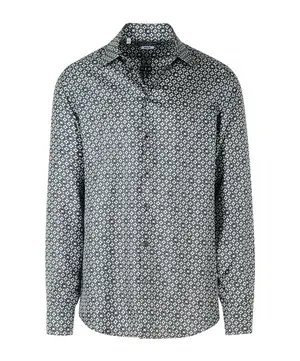 Dolce & Gabbana Dolce Gabbana Patterned Curved Hem Shirt