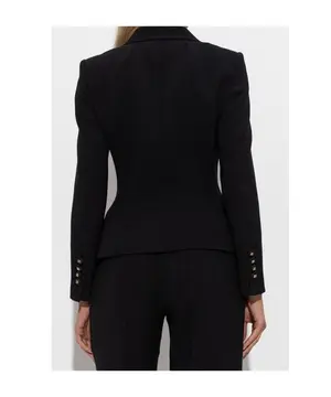 Dolce & Gabbana Double-breasted Blazer With Notched Lapel - Black
