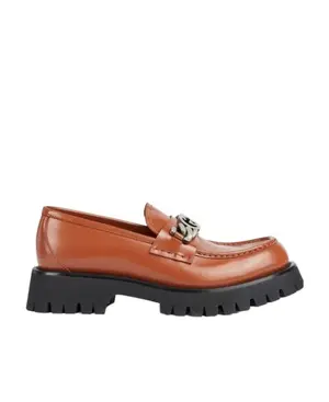 Gucci Interlocking G Logo Leather Loafers