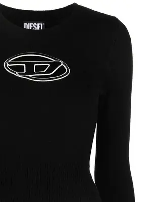 DIESEL® Embroidered Logo Crew Neck Jumper