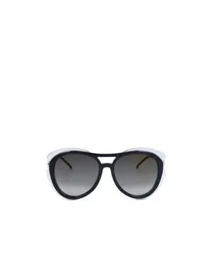 Elie Saab Aviator Frame Sunglasses - Gray