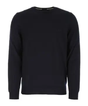 Hugo Boss Embroidered Crewneck Jumper - Black