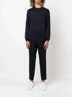 Hugo Boss Embroidered Crewneck Jumper - Black