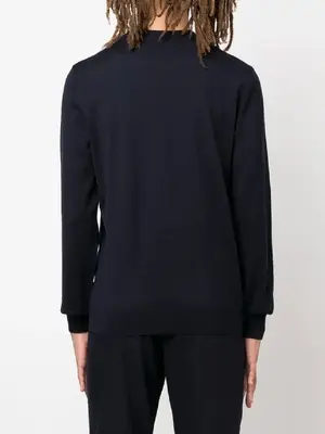 Hugo Boss Embroidered Crewneck Jumper - Black