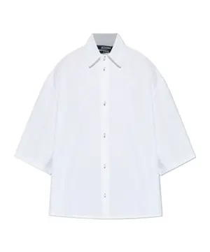 Jacquemus Collared Short-sleeve Shirt - White