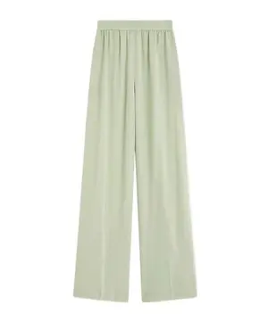 JOSEPH Hulin Wide Leg Trousers - Matcha