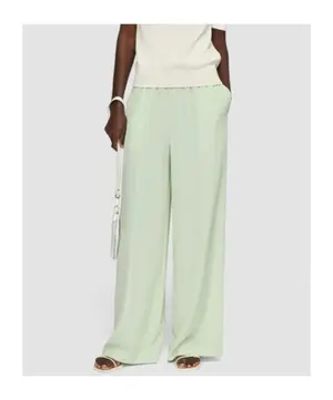 JOSEPH Hulin Wide Leg Trousers - Matcha