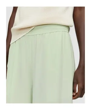 JOSEPH Hulin Wide Leg Trousers - Matcha