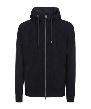 Herno Infinity Reversible Drawstring Hooded Jacket - Black