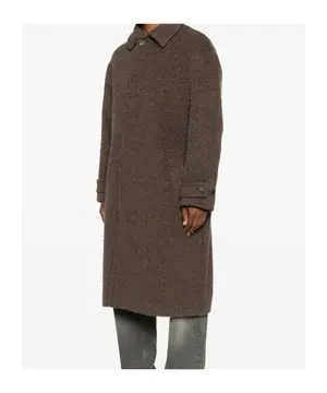GOLDEN GOOSE Long Sleeved Brooch Detailed Coat