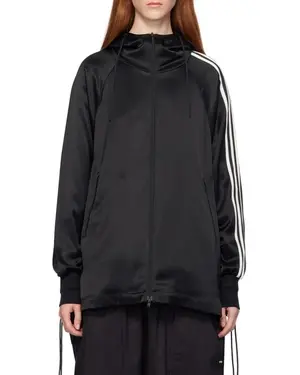 Y3 Zip-up Jacket With Stripe Detail - Black