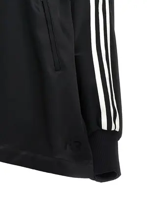 Y3 Zip-up Jacket With Stripe Detail - Black