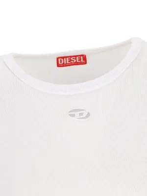 DIESEL® Logo Plaque Ribbed T-shirt