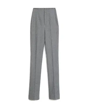 Sportmax Chevron-knit High-waisted Trousers