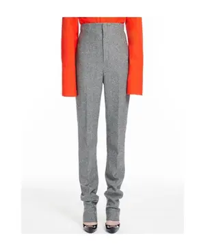 Sportmax Chevron-knit High-waisted Trousers
