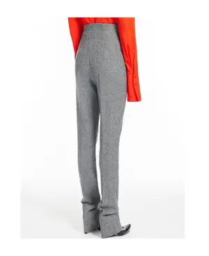 Sportmax Chevron-knit High-waisted Trousers