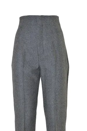 Sportmax Chevron-knit High-waisted Trousers