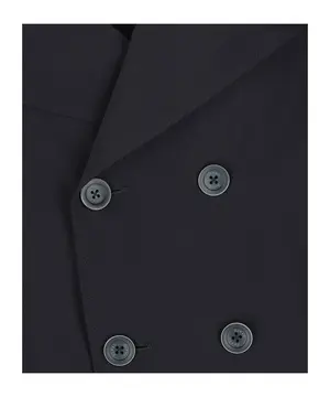 Herno Double-breasted Long-sleeved Jacket - Black