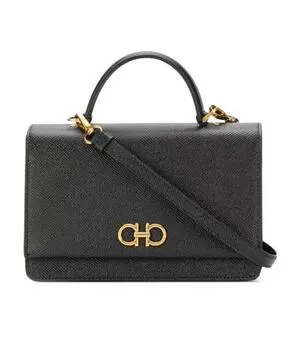 FERRAGAMO Gancini Logo Shoulder Bag