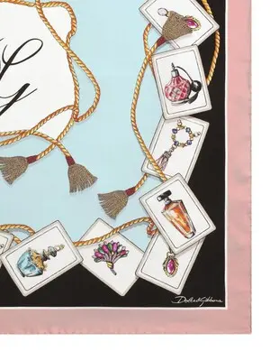Dolce & Gabbana Dolce Gabbana Perfume Printed Scarf