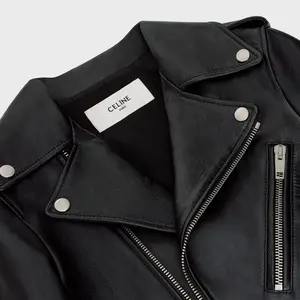 Celine Classic Biker Jacket In Soft Vintage Lambskin