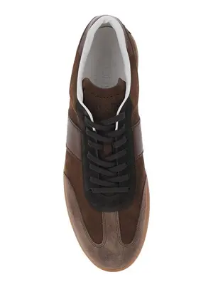 TOD'S Logo Embossed Lace-up Sneakers - Green