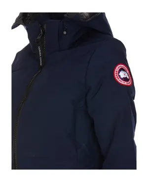 Canada Goose Chelsea Front-zip Hooded Parka - Atlantic Navy Blue