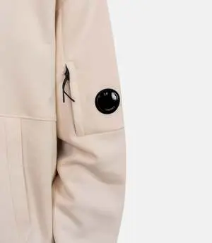 C.P. COMPANY Drawstring Hooded Sweatshirt With Mirrored Sleeve Details