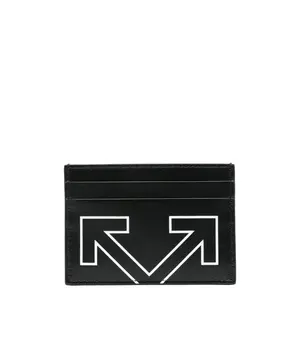 Off-White Arrows Heritage Card Holder Wallet - Black