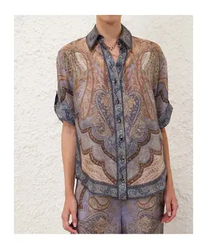 Zimmermann Wanderlust Short Sleeved Shirt
