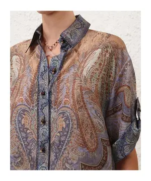 Zimmermann Wanderlust Short Sleeved Shirt