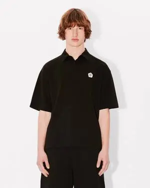 Kenzo Boke Flower 2.0 Embroidered Polo Shirt - Black