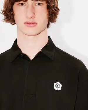 Kenzo Boke Flower 2.0 Embroidered Polo Shirt - Black